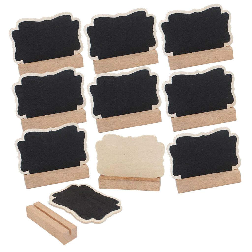 PRAV® 30x Small Mini Wooden Display Blackboard Note Memo Message Board ...
