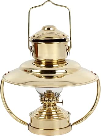Amazon.com: Nautical Brass Trawler Lamp Hanging Oil Lanterns Nautical ...