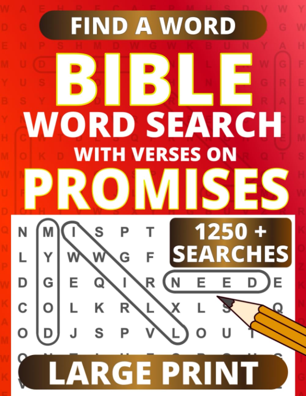 Large Print Bible Word Search – with Verses on Promises (Large Print ...