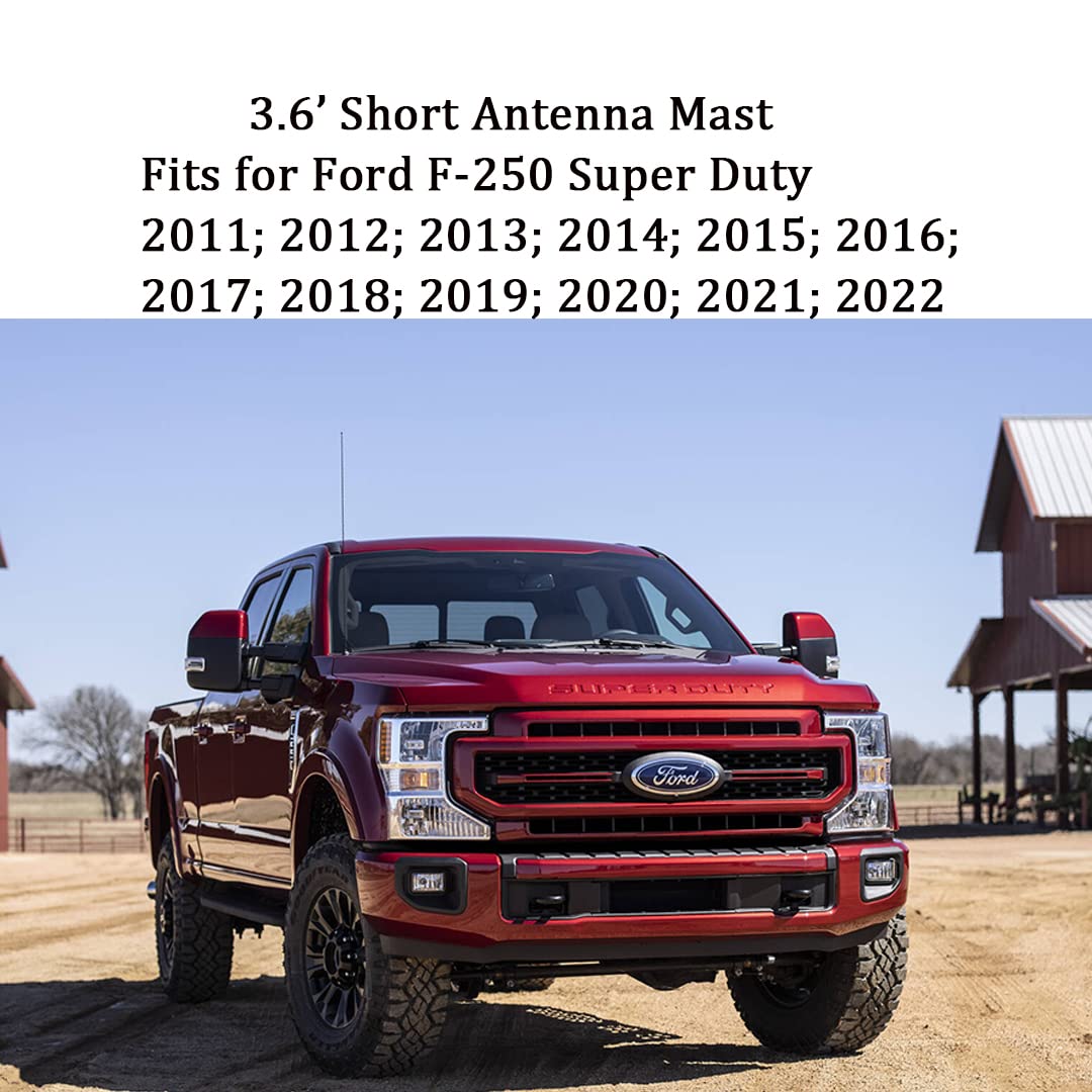 Snapklik.com : AMFRNE Short Performance Antenna For Ford F250 F350 F450 ...