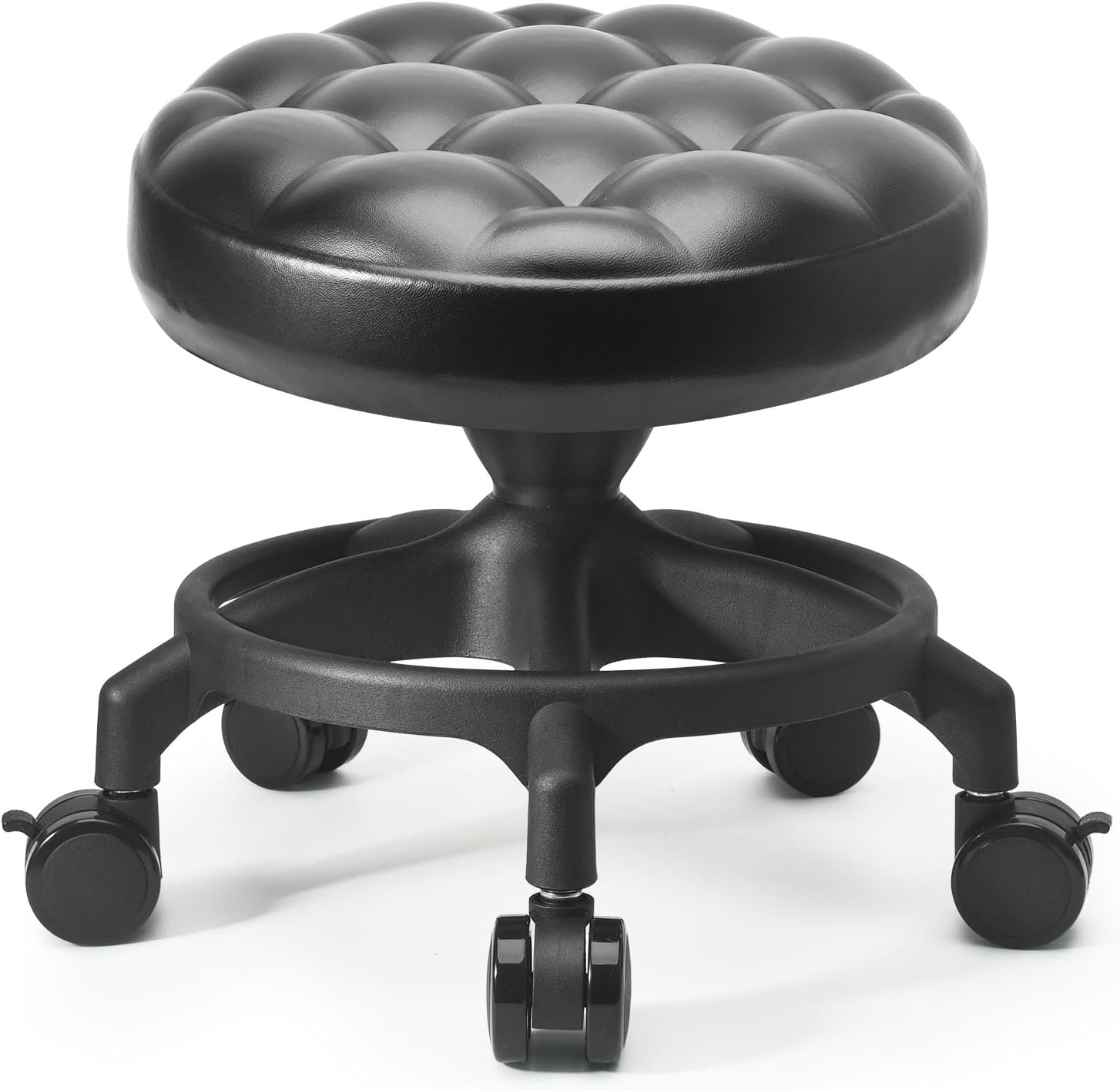 Amazon.com: Backrest Rolling Stool with Brakes VAPAA TAIDE Roller Chair ...