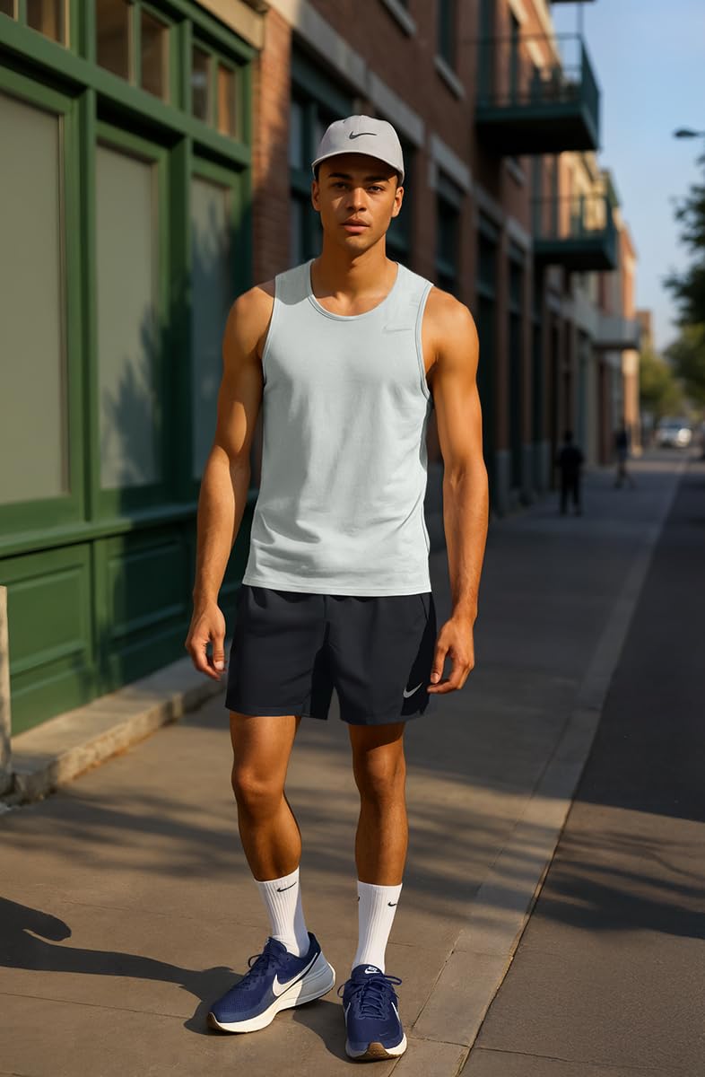 Amazon.com | Nike Men's Revolution 8 Road Running Shoes, Midnight Navy ...