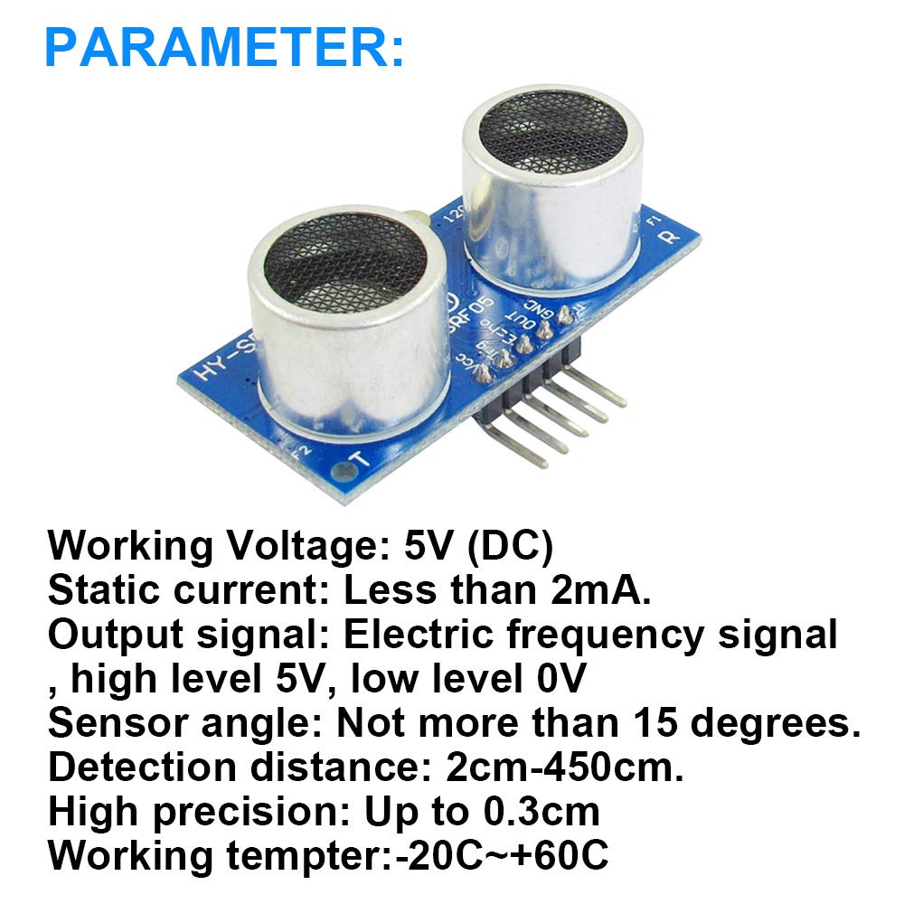 Raspberry Pi Kit Youmile 5pcs HC-SR04 Ultrasonic Sensor Modules With ...