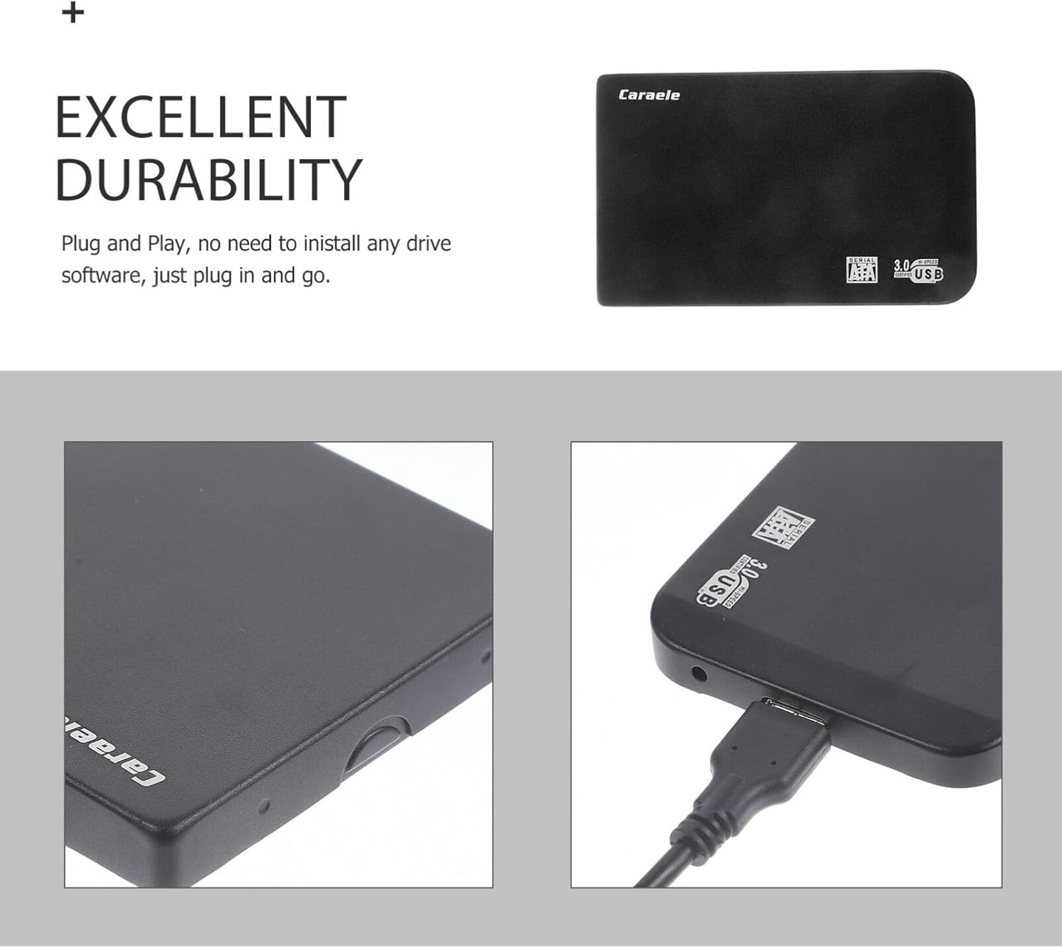 Mobestech Disco duro de 2 tb 1 unidad de disco externo portátil USB. HDD más Tb Ordenador y ...