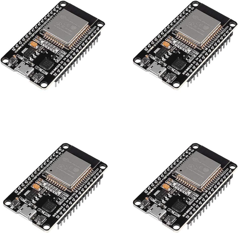 4 Pack ESP-WROOM-32 ESP32 Development Board WiFi + Bluetooth CP2102 ...