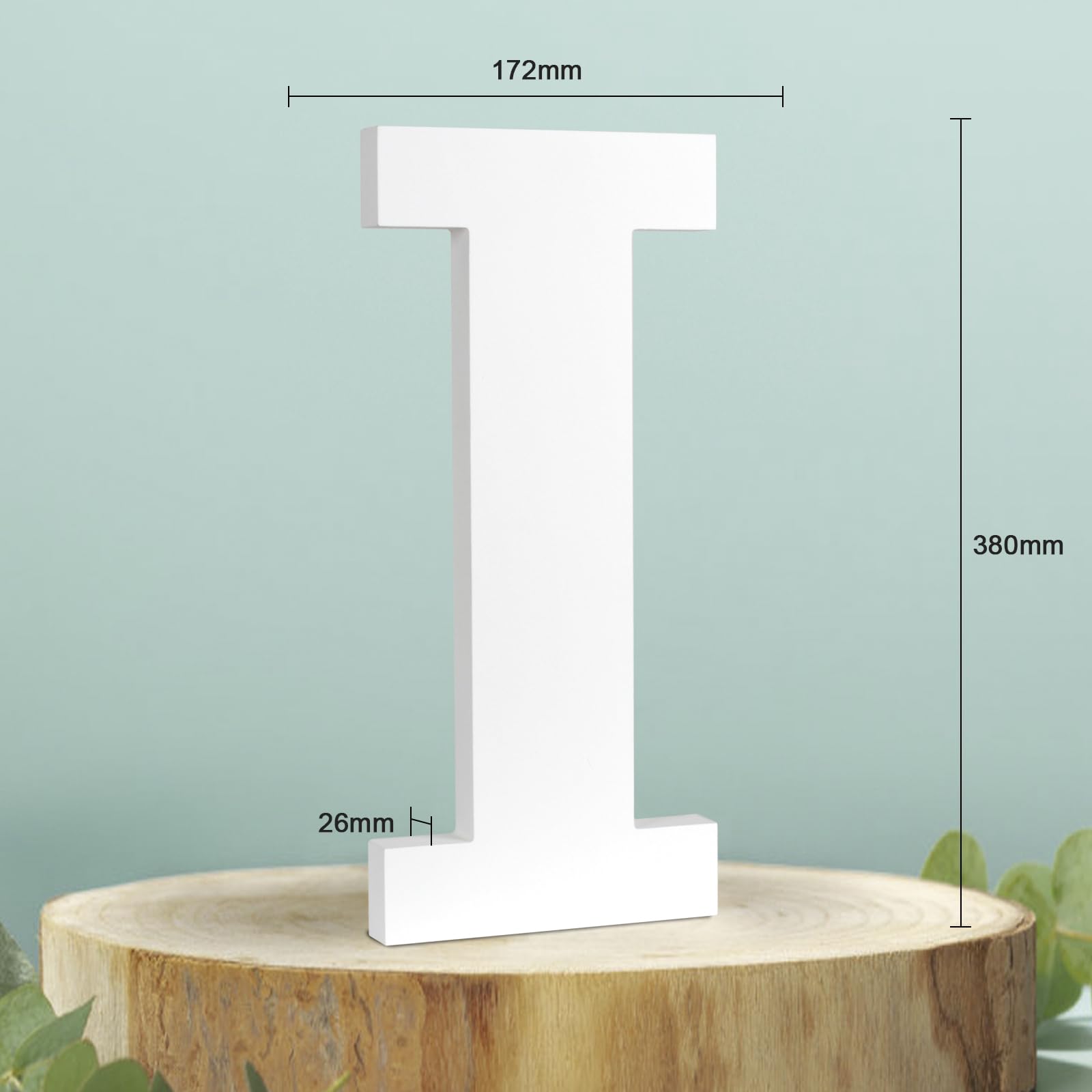 Snapklik.com : 15 Inch White Wood Letters, Extra Large Unfinished ...