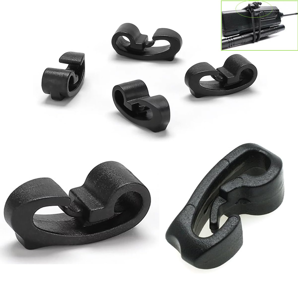 Amazon.com: DraCra 25 Pack Bungee Cord Connector Dual Hook Buckle Lock ...