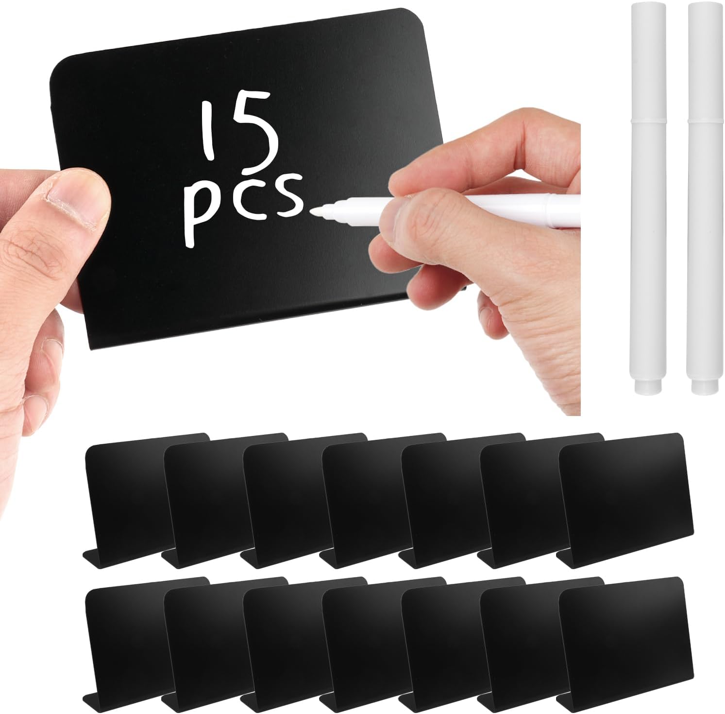NIU MANG 24 Pack Mini Blackboard Clips Small Chalkboard Message Board ...