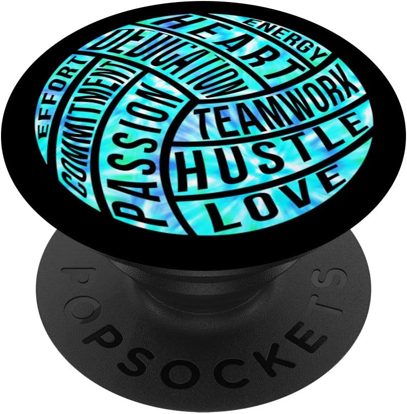 Amazon.com: Volleyball Teal Blue Tie Dye Inspirational Quotes Team ...