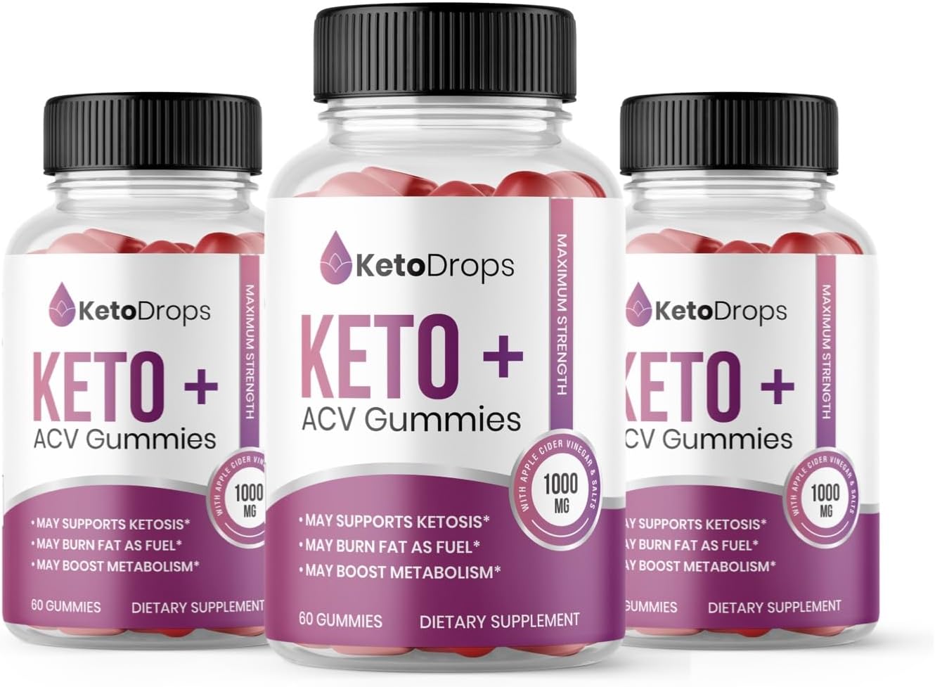 Paquete de 3 gomitas Keto Drops ACV para pérdida de peso avanzada*, gomitas Keto Drops ACV ...