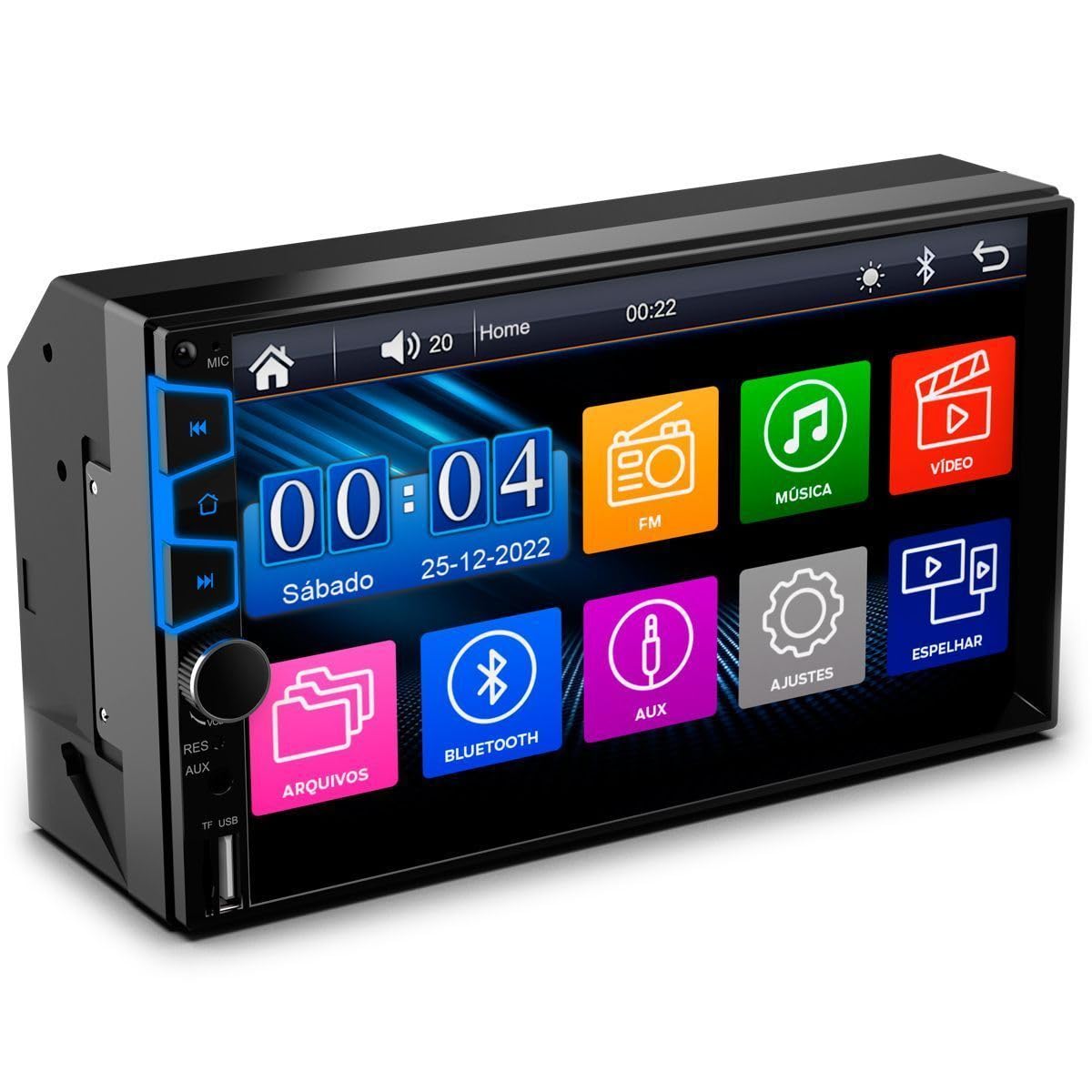 Central Multimídia Universal Mp5 Espelhamento Android IOS | Amazon.com.br