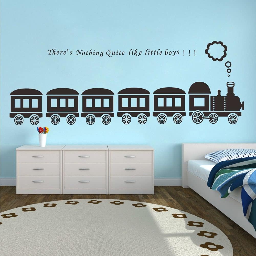 Amazon.com: ANFRJJI Train Wall Decal & High-Speed Rail Sticker ...