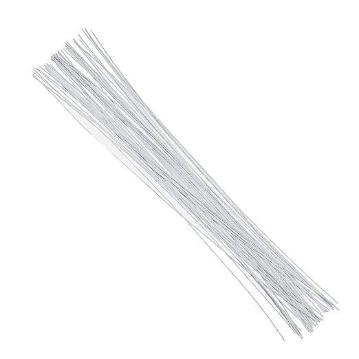 Amazon.com: Decora 22 Gauge White Floral Wire 16 inch,50/Package
