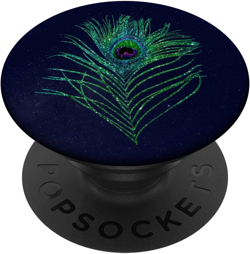 Amazon.com: Peacock Feather For Girl Boy Men Or Women PopSockets ...