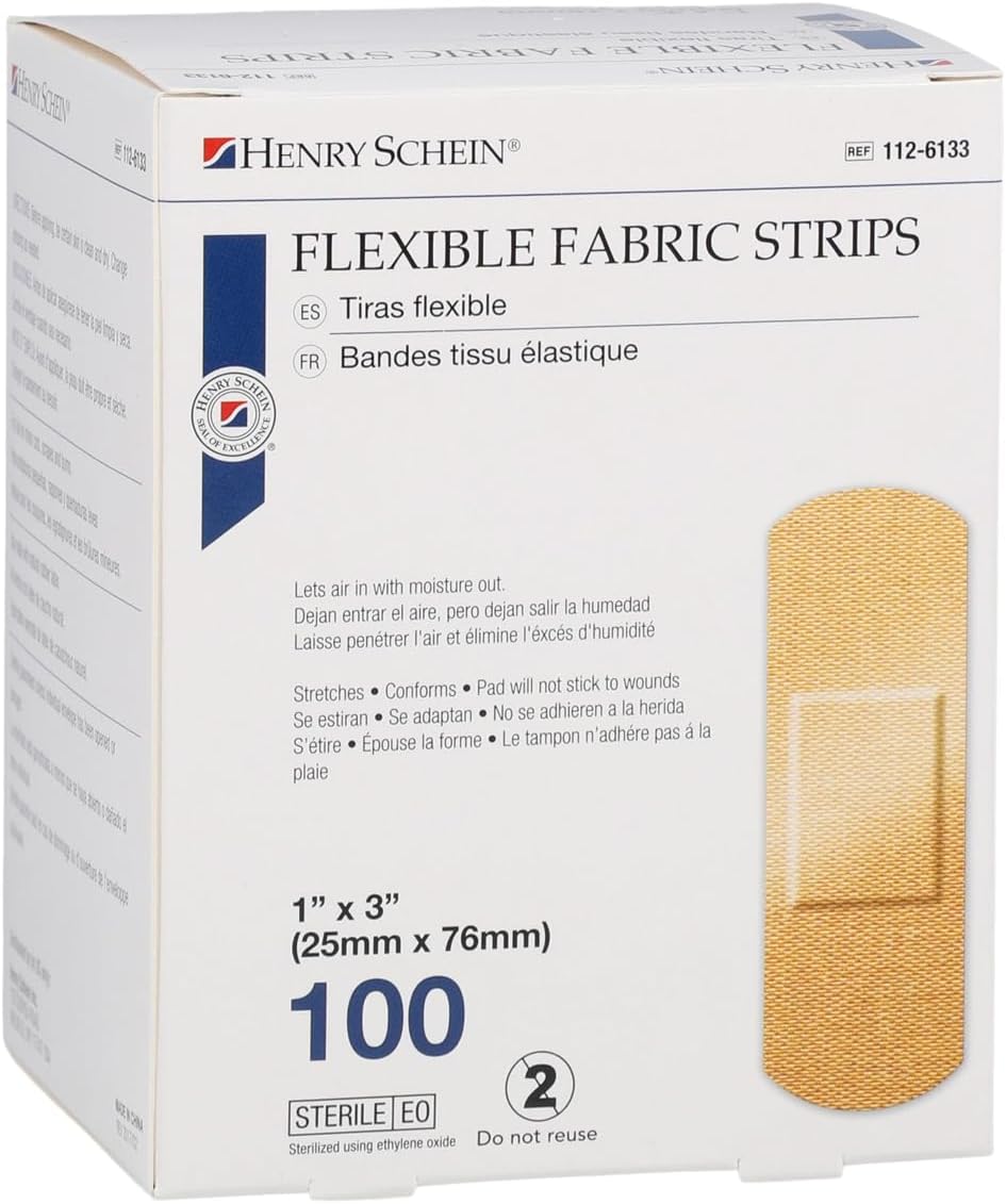 Amazon.com: STAT Strip Adhesive Bandages 100 Flexible Latex Free 1x3 ...