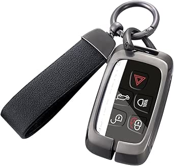 Amazon.com: KESENLOE for Range Rover Key Fob Cover with Leather ...