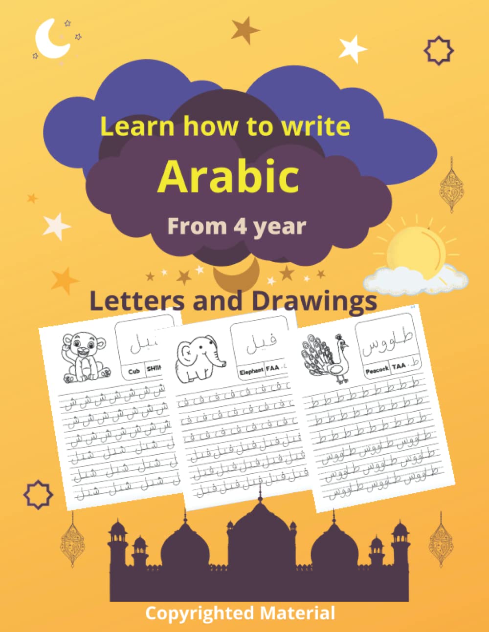 Alif Baa Tracing And Practice Arabic Alphabet Book Arabic Learning ...
