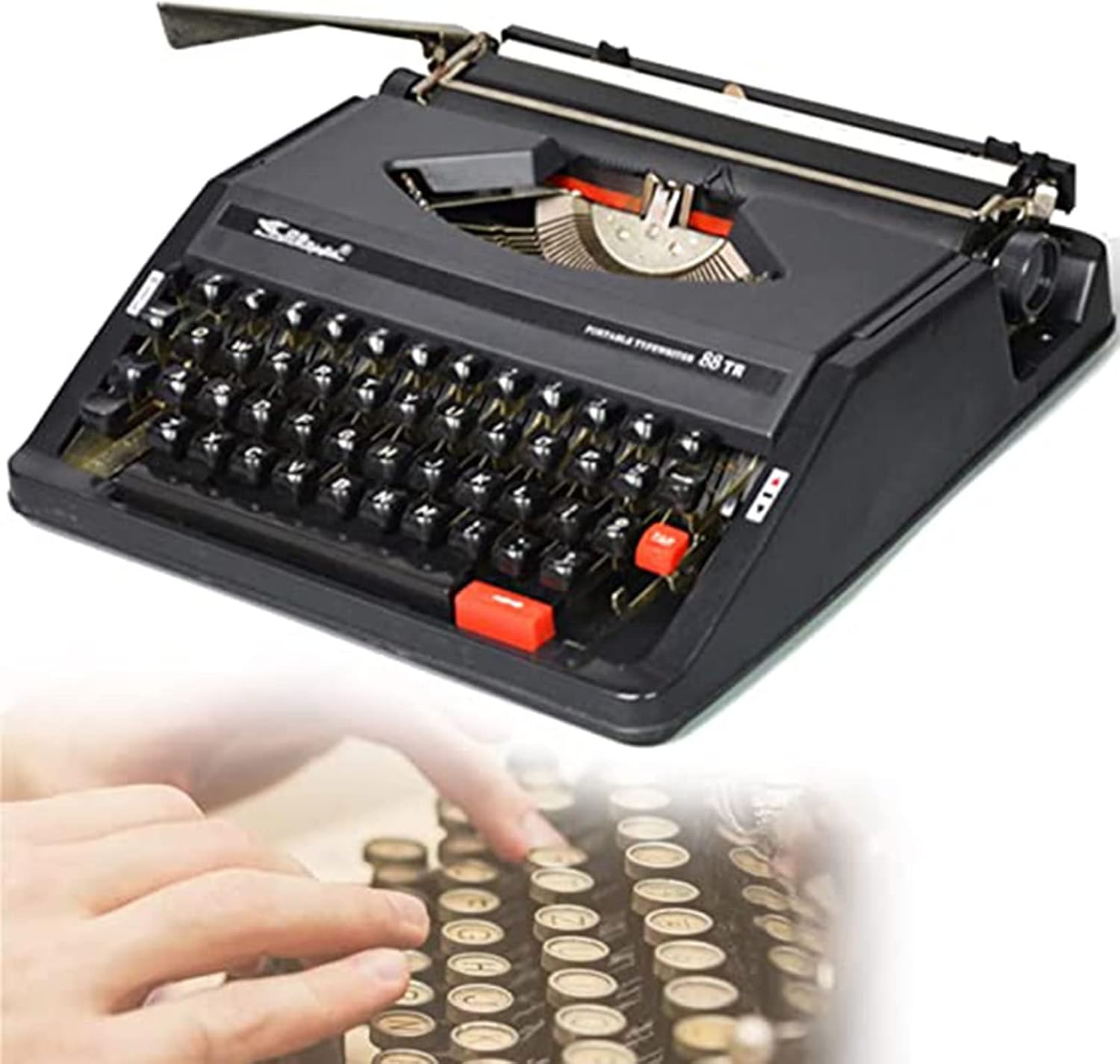Traditional Portable Manual Typewriter Machine,Vintage Classic Retro ...