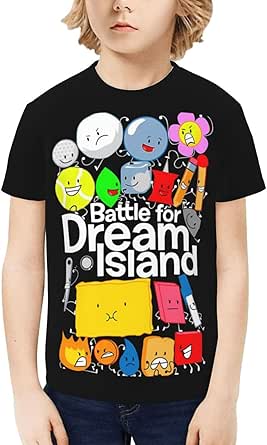 Amazon.com: Bfdi-Battle for Dream-Island Kids T-Shirt 3D Printed ...