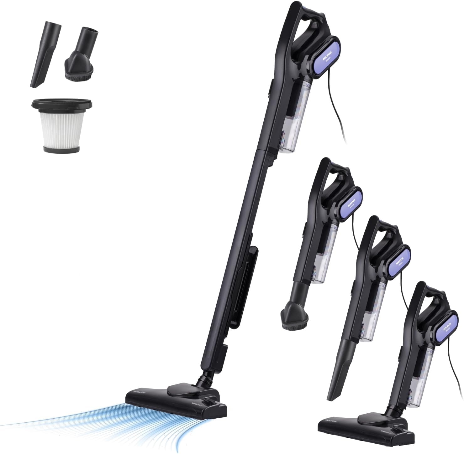 Taurus Amazing HSVC700 3-in-1 Upright Vacuum Cleaner: Hand Broom with ...