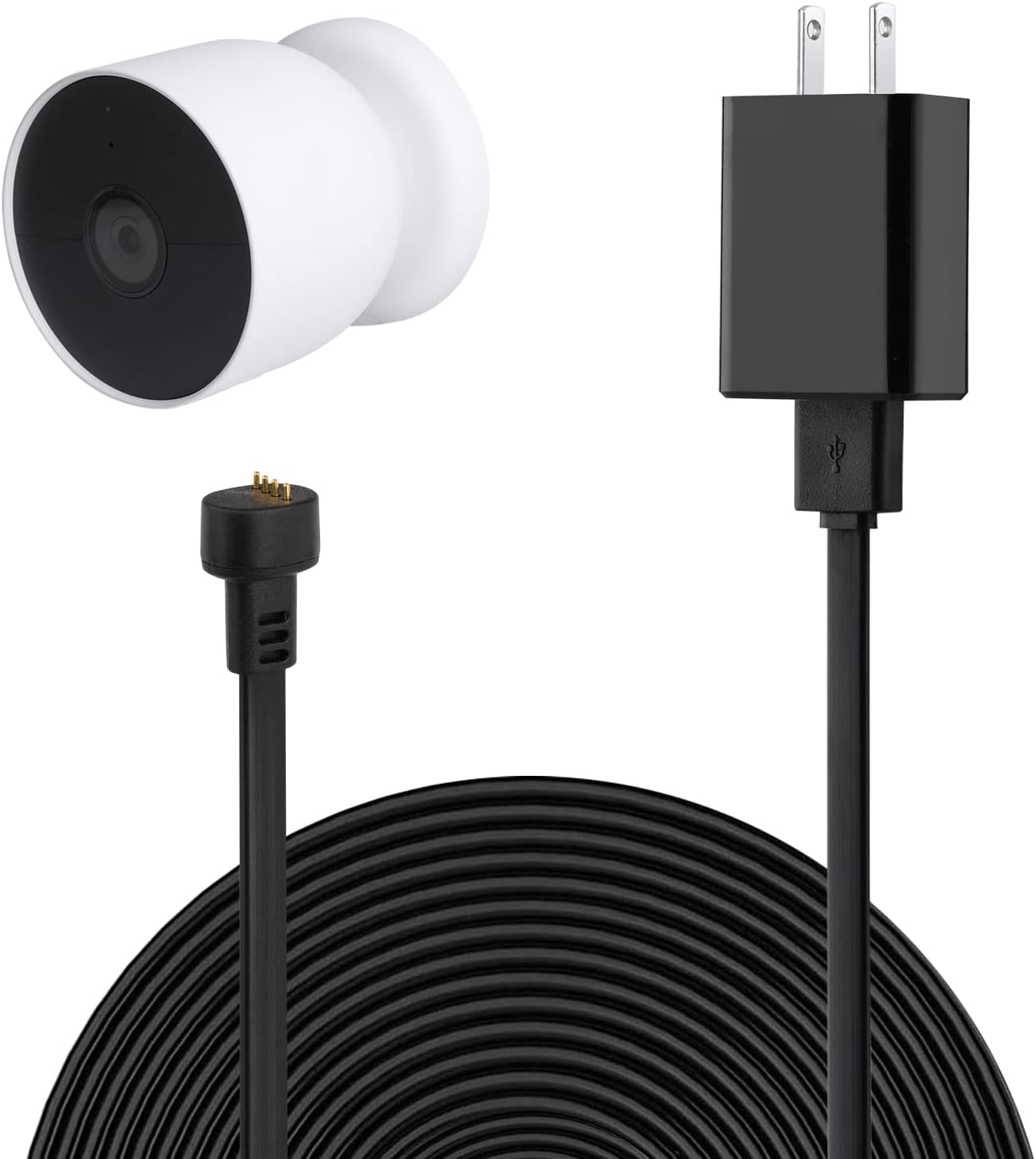 Amazon.com : Power Adapter for Ring Spotlight Cam Battery, with 25Ft/7 ...