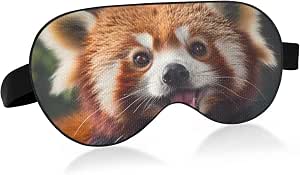 Amazon.com: WELLDAY Sleep Mask Red Panda Night Eye Shade Cover Soft ...