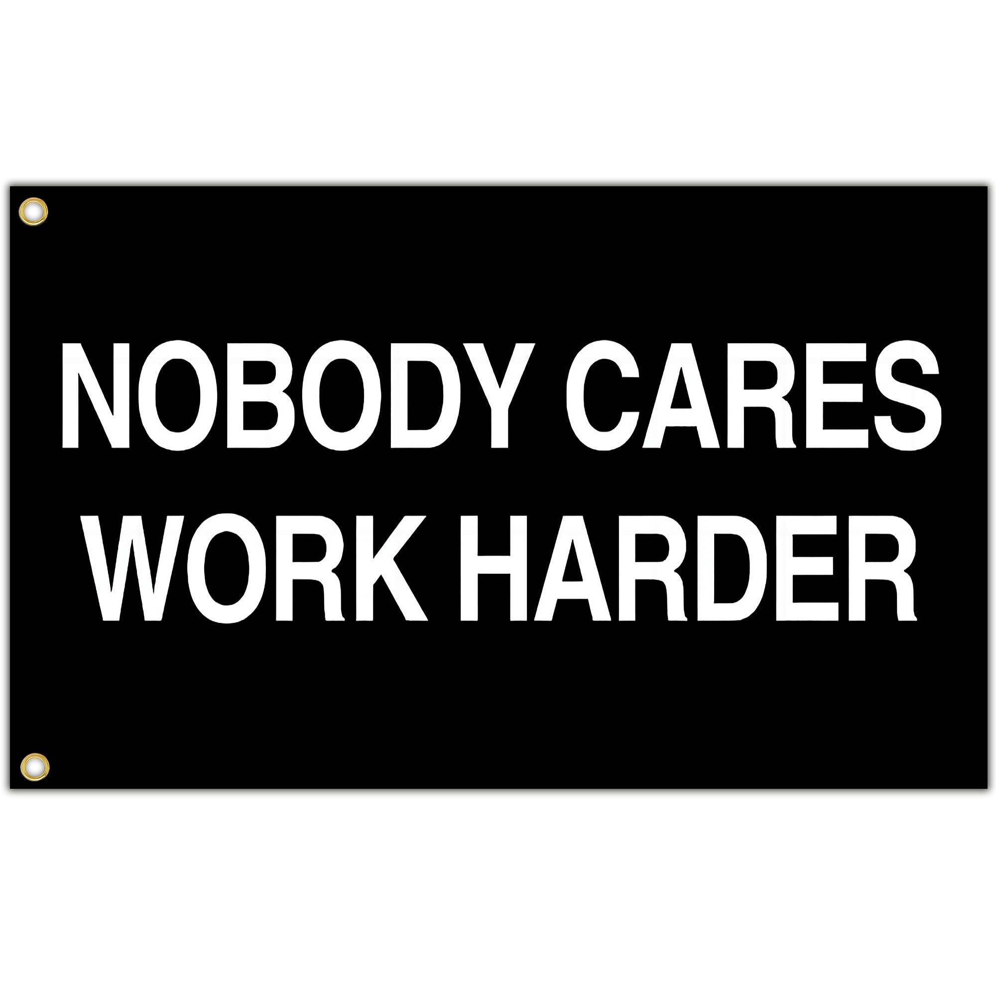 Amazon.com : NASIAN Nobody Cares Work Harder Flag Discipline ...