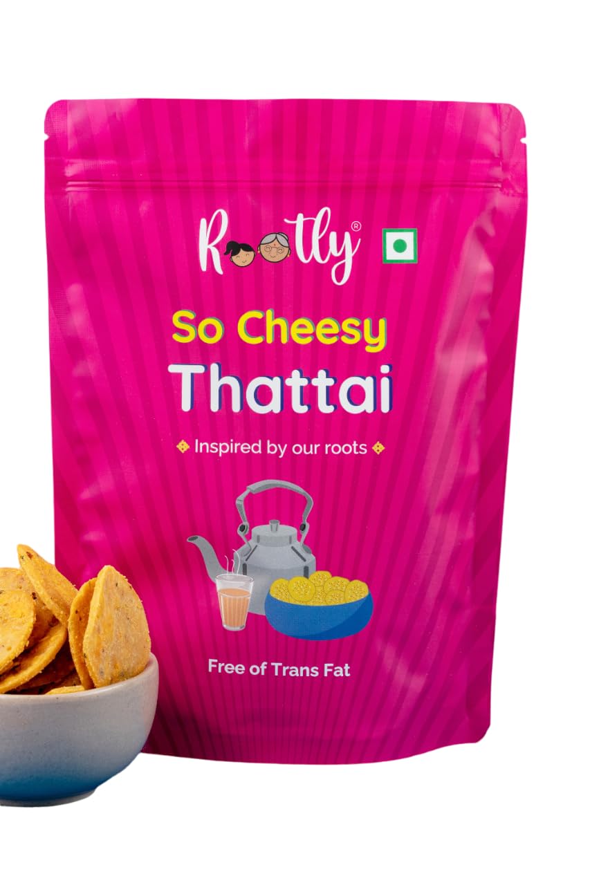 Pack of 2 - So Cheesy Thattai (200gms X 2) | 100% Veg : Amazon.in ...