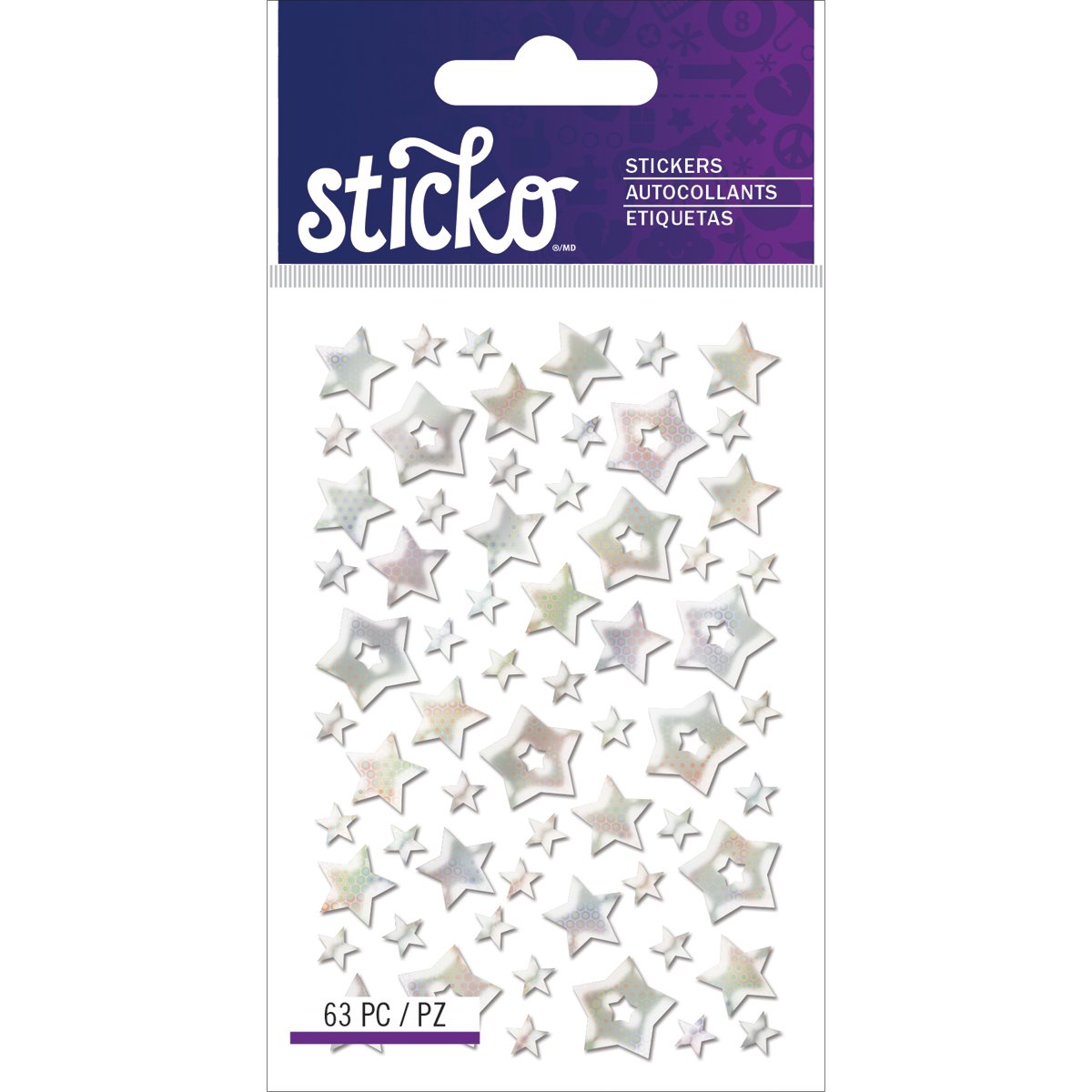 Amazon.com: Sticko Mini Silver Stars EPOXY 52-60143, Other