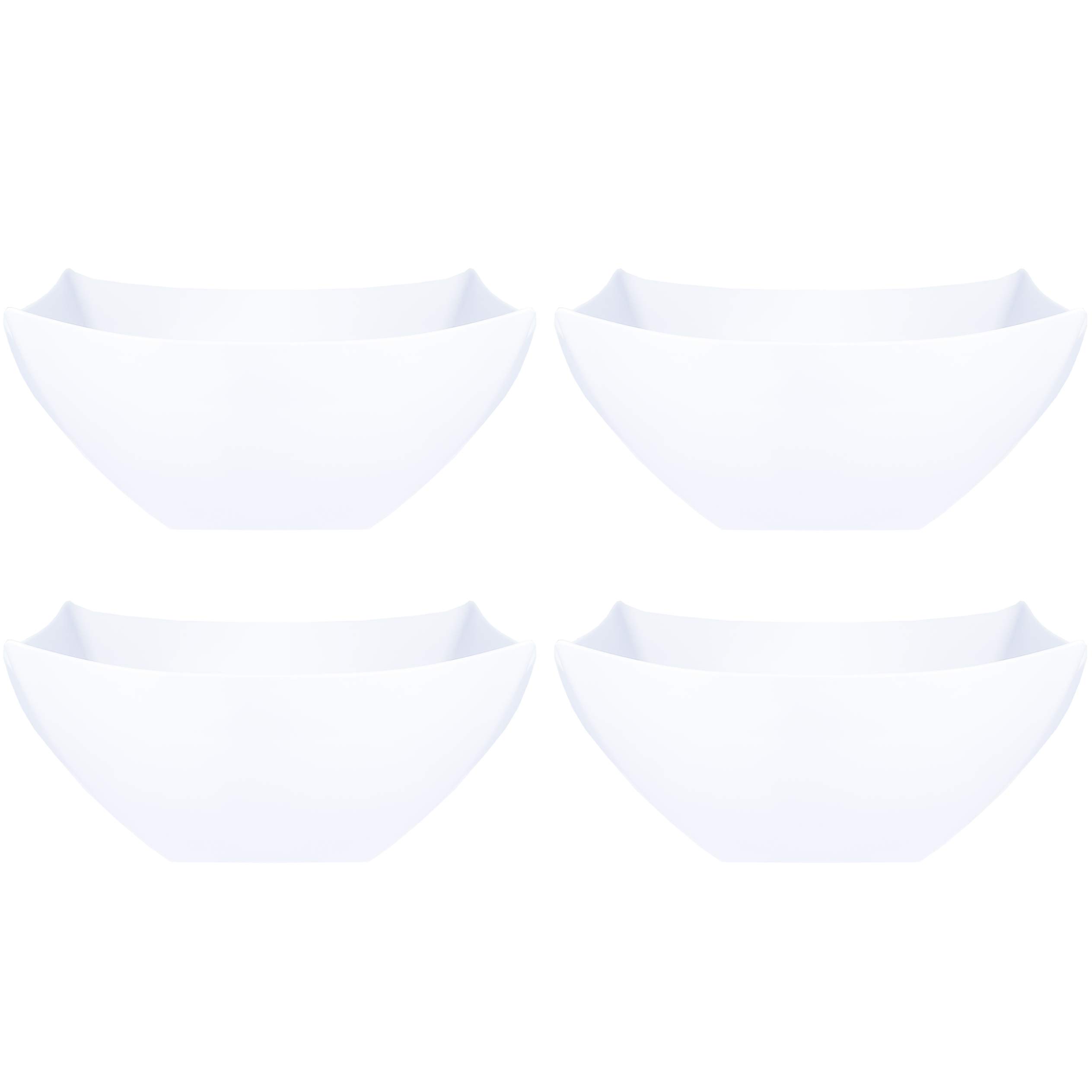 Amazon.com: PLASTICPRO Disposable Square Serving Bowls, Party Snack or ...
