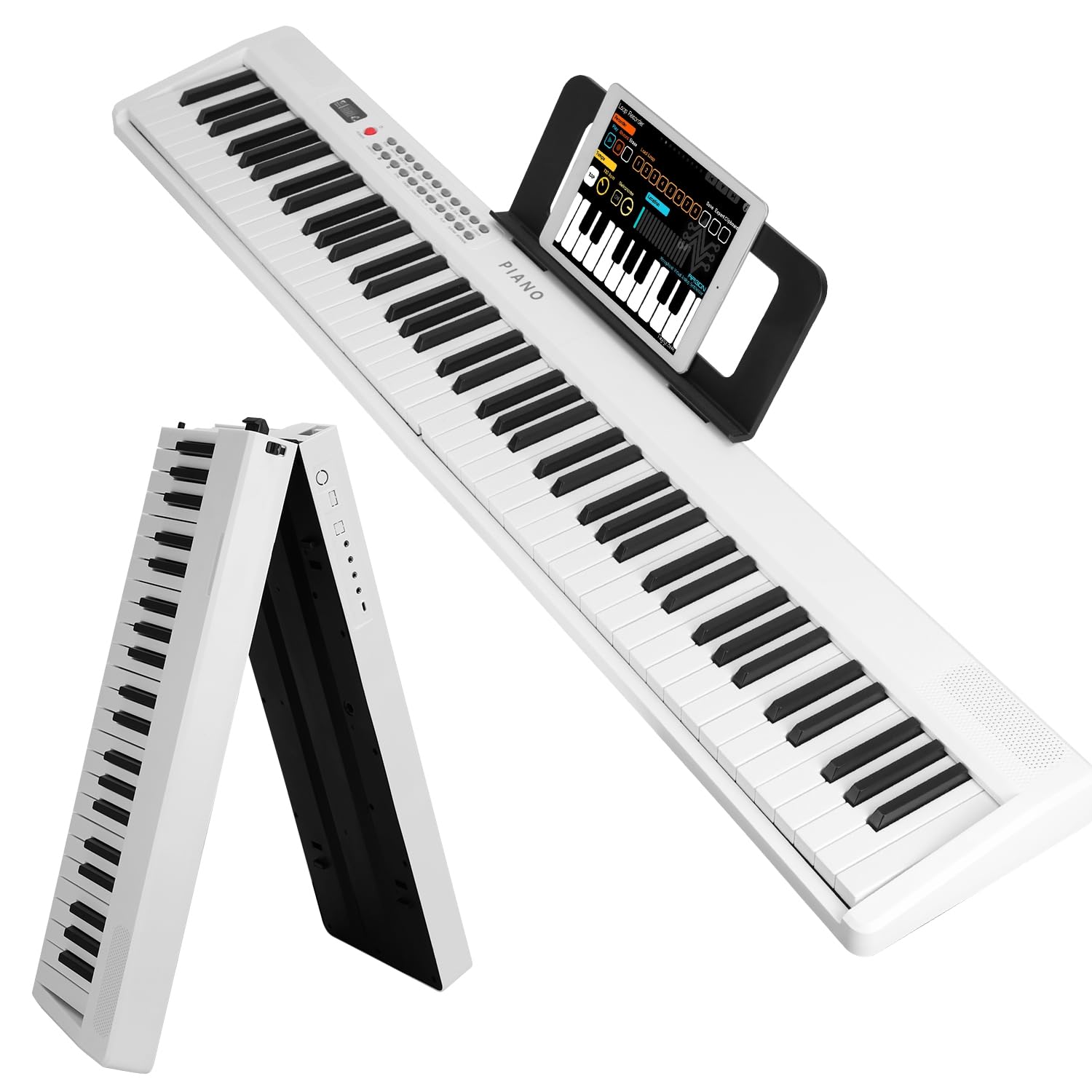 Amazon.com: KOCASO Electronic Piano Keyboard 88 Keys Folding Piano ...