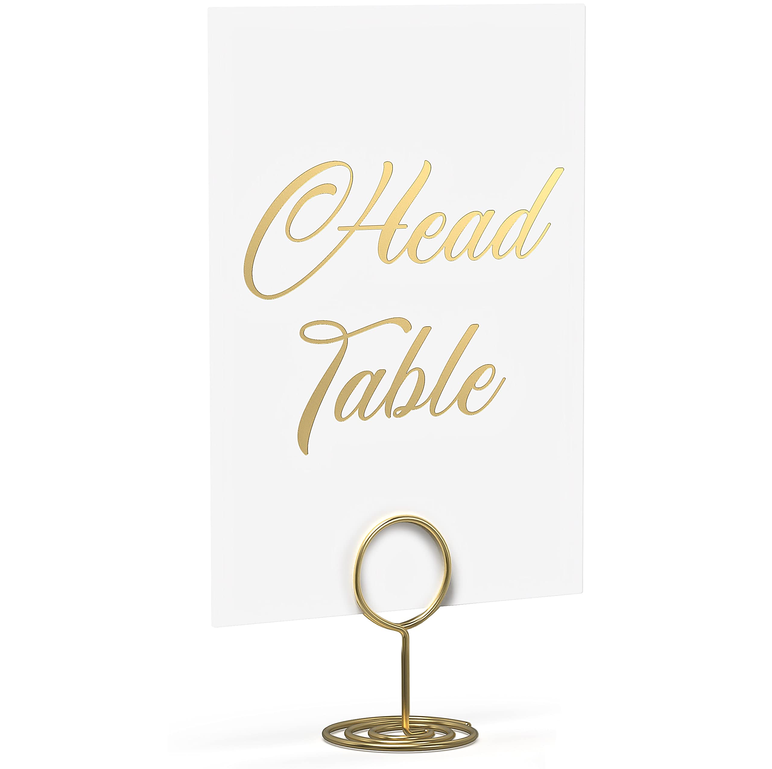 Amazon.com: Gold Table Numbers 1-30 with 30 Gold Table Number Holders ...