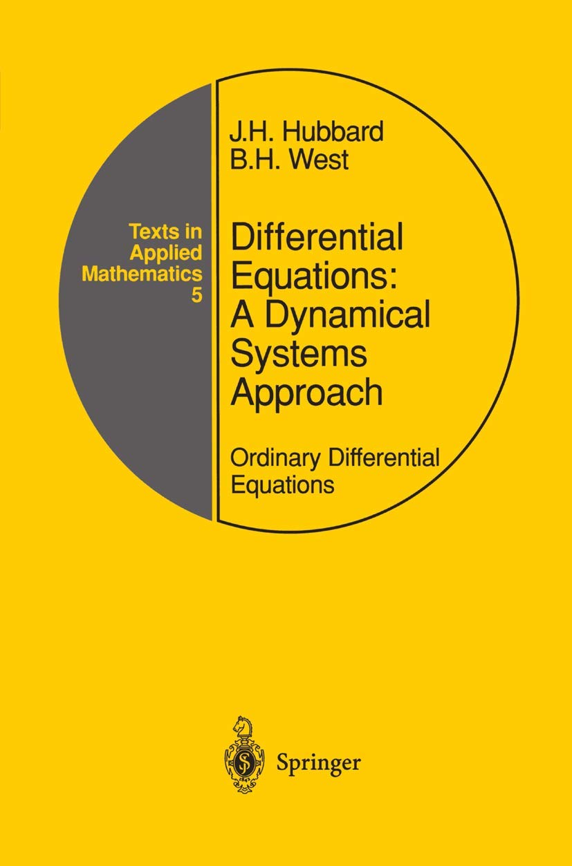 Differential Equations: A Dynamical Systems Approach: Ordinary ...