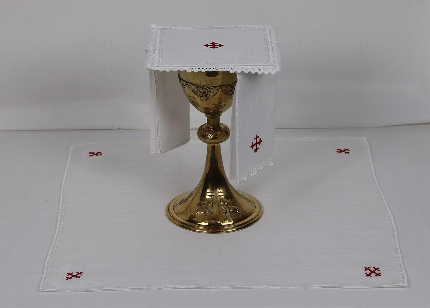 Amazon.com: Church Atelier Altar Linens Set with Embroidered Cross ...