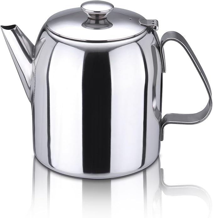 Amazon.com: Tea Pot, Stainless Steel Teapot, 20oz Metal Tea Kettle ...