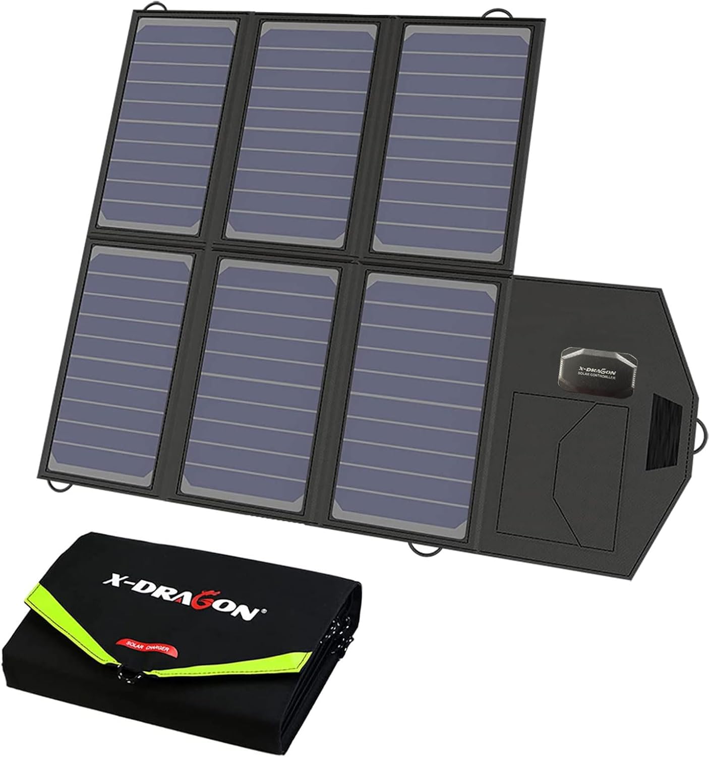 X-DRAGON Katlanabilir Solar Panel, Solar Şarj Cihazı, 40 W, Güneş ...
