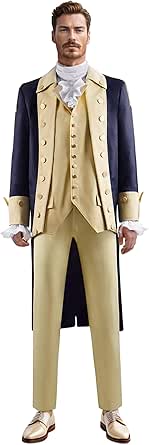 Amazon.com: Xiagnlevo George Washington Costume Founding Father Costume ...