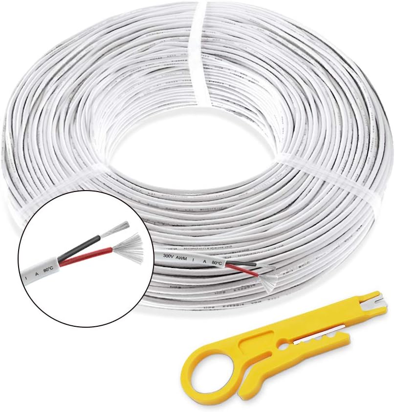 Universal Garage Door Wire 35265B 2 Conductor Bell Wire for Control ...