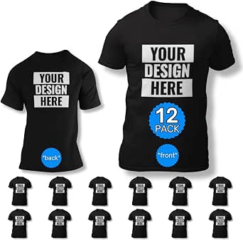 Bulk Custom T-Shirts Pack Shirts for Events, Businesses, and Teams ...