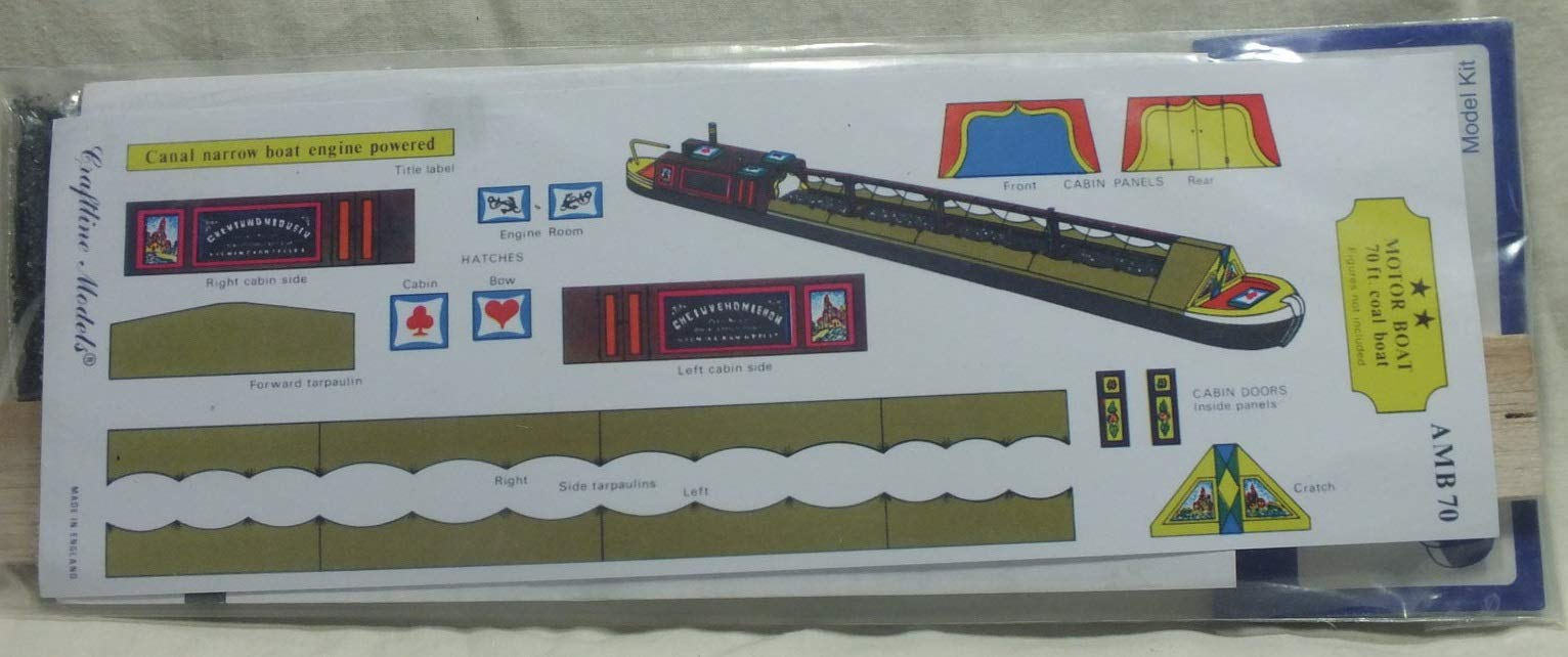 Craftline Models - 70 Foot Motor-driven Coal Narrow Boat - OO Gauge ...