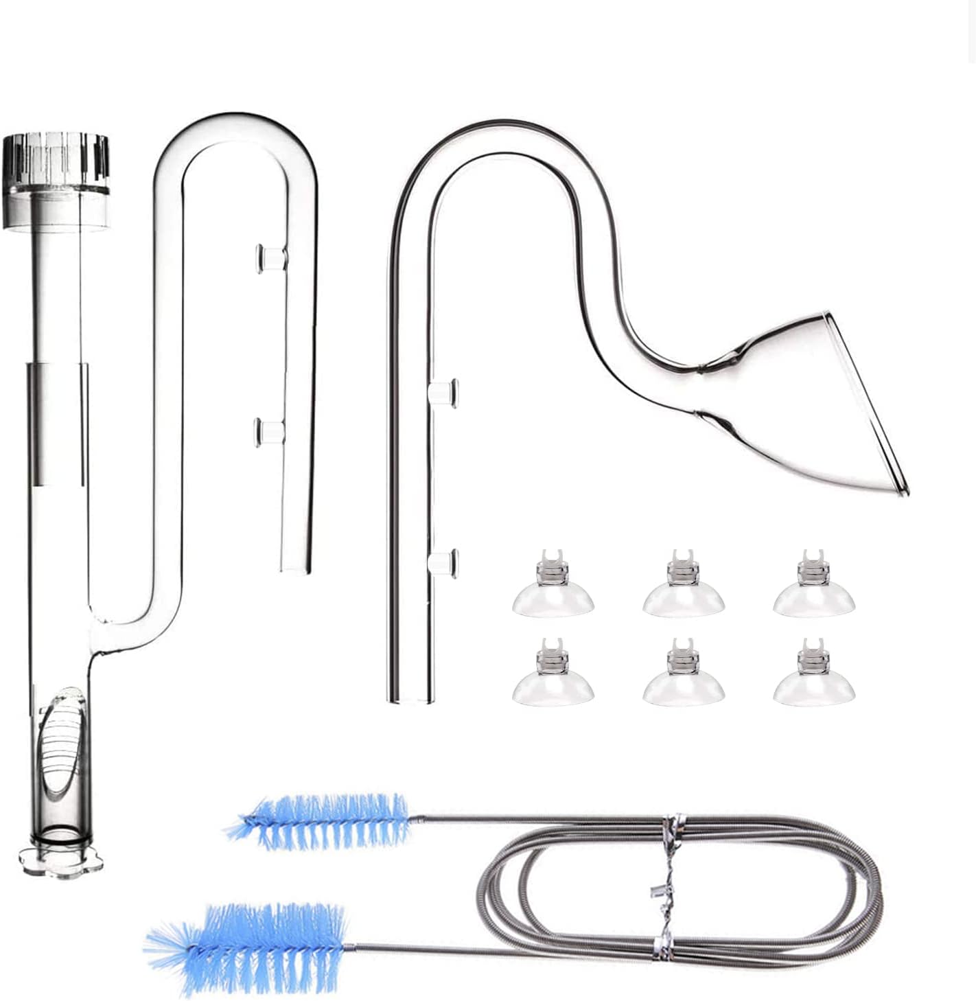 Amazon.com : Glass Lily Pipe Inflow & Violet Outflow - Aquarium Planted ...