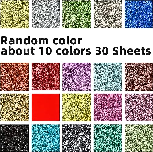 Snapklik.com : 30 Sheets Glitter Cardstock Paper, A4 Sparkly Paper ...