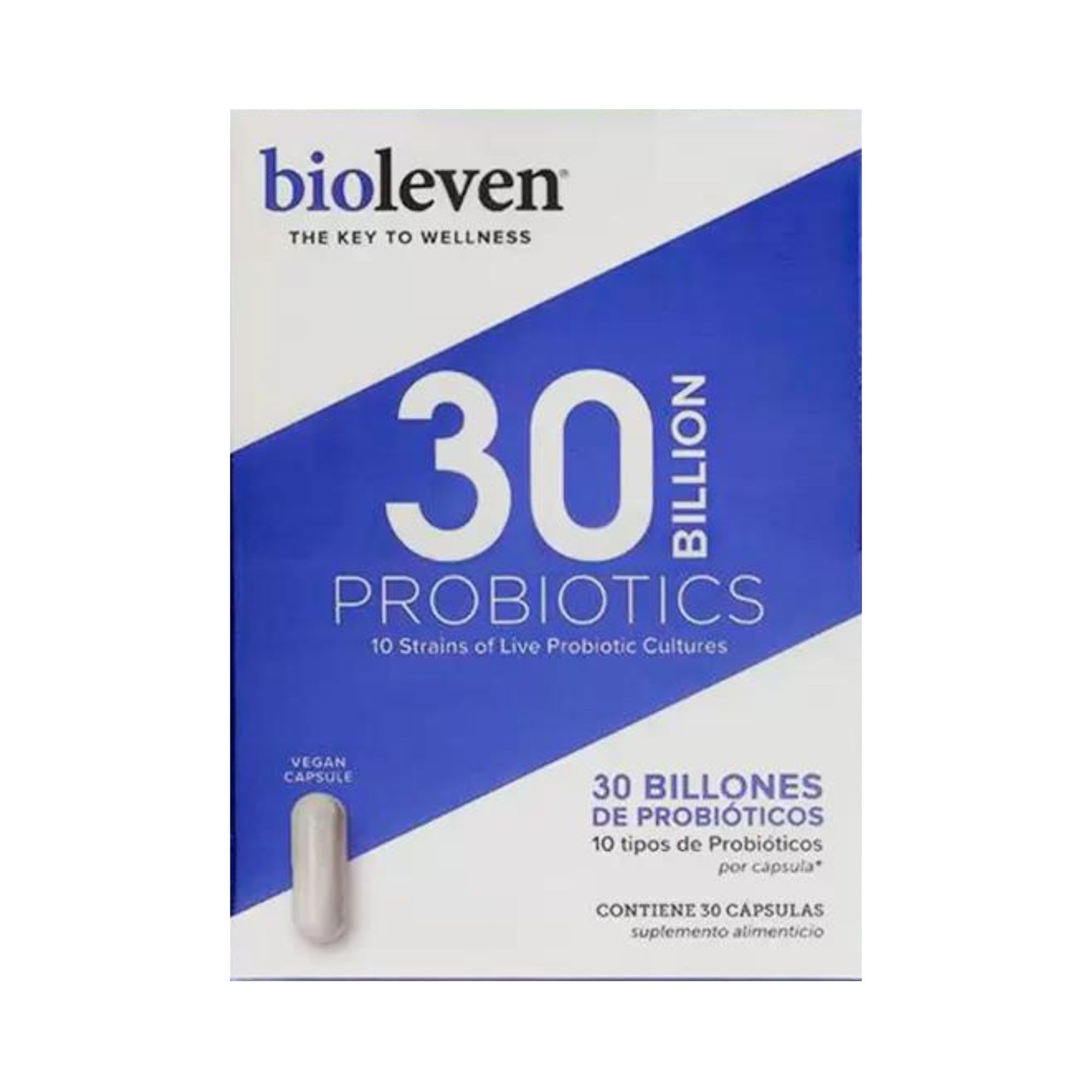 Bioleven - 30 mil millones de probióticos - 30 cápsulas : Amazon.com.mx ...