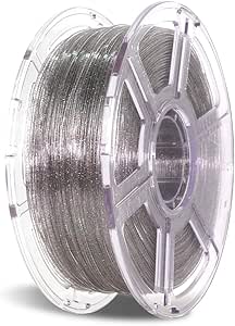 Amazon.com: FLASHFORGE Sparkle Clear PLA Filament 1.75mm, 3D Printer ...