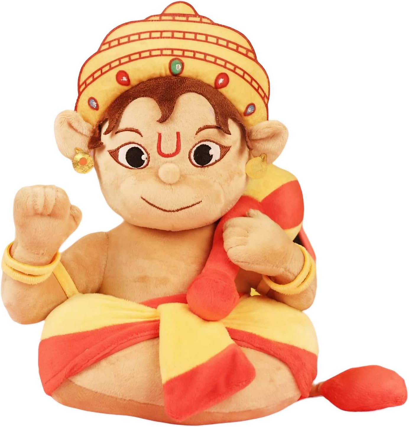 Buy Aurbo Mantra Chanting Baby Lord Hanuman| Cute Musical Plush Toy ...