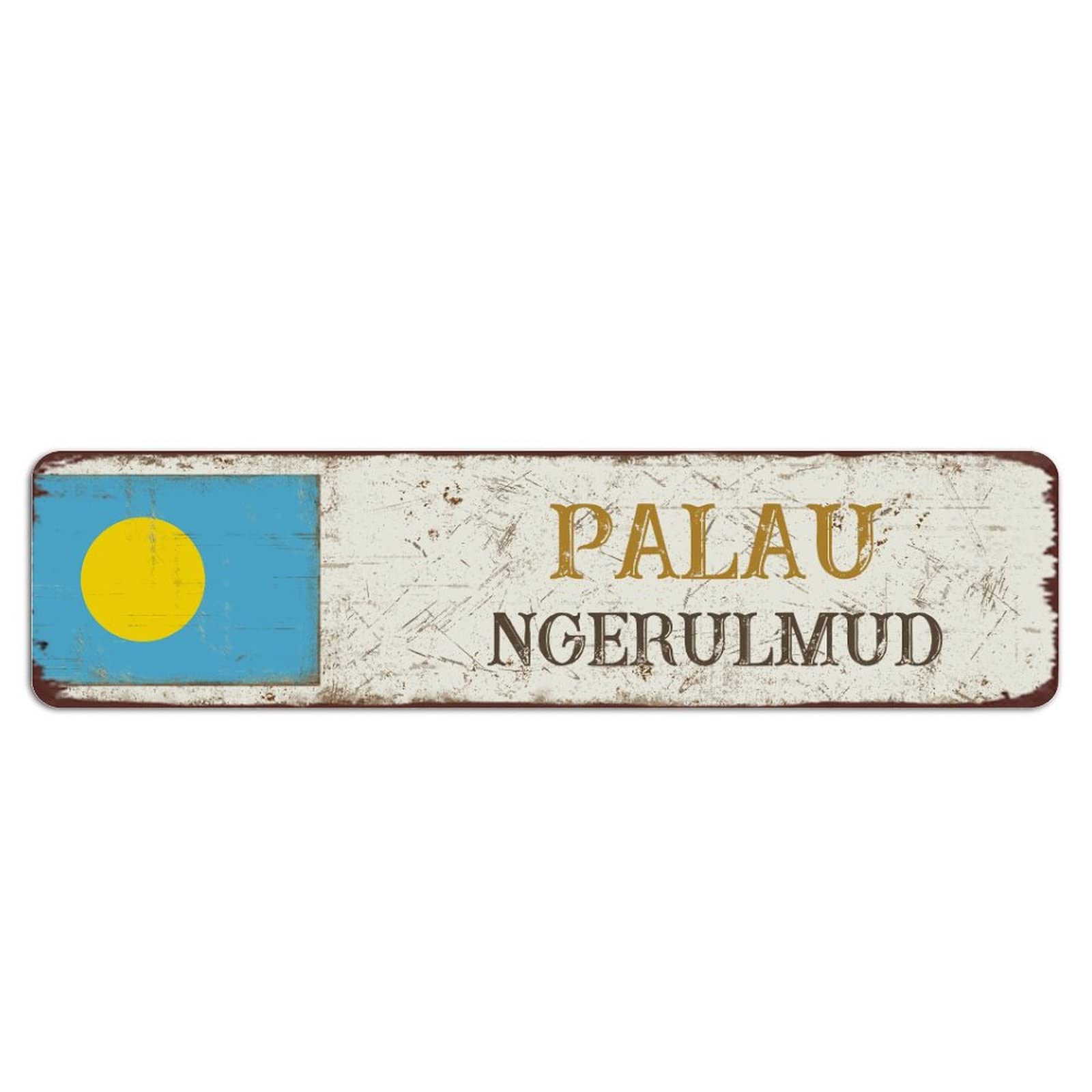 Ngerulmud Flag Two Abstract Backgrounds With The Name Of The Country