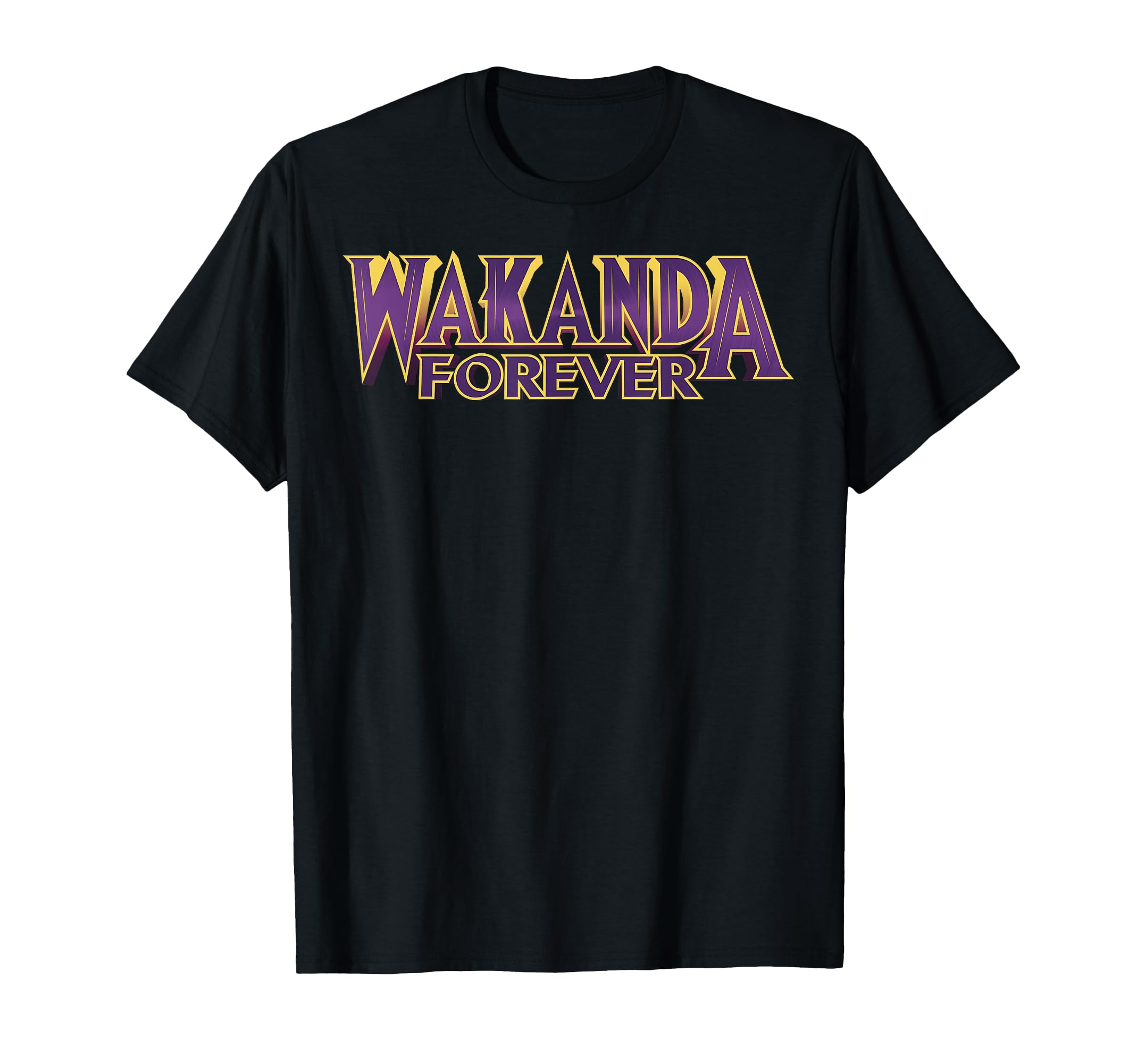 Amazon.com: Marvel Black Panther Wakanda Forever Bold Graphic T-Shirt T ...