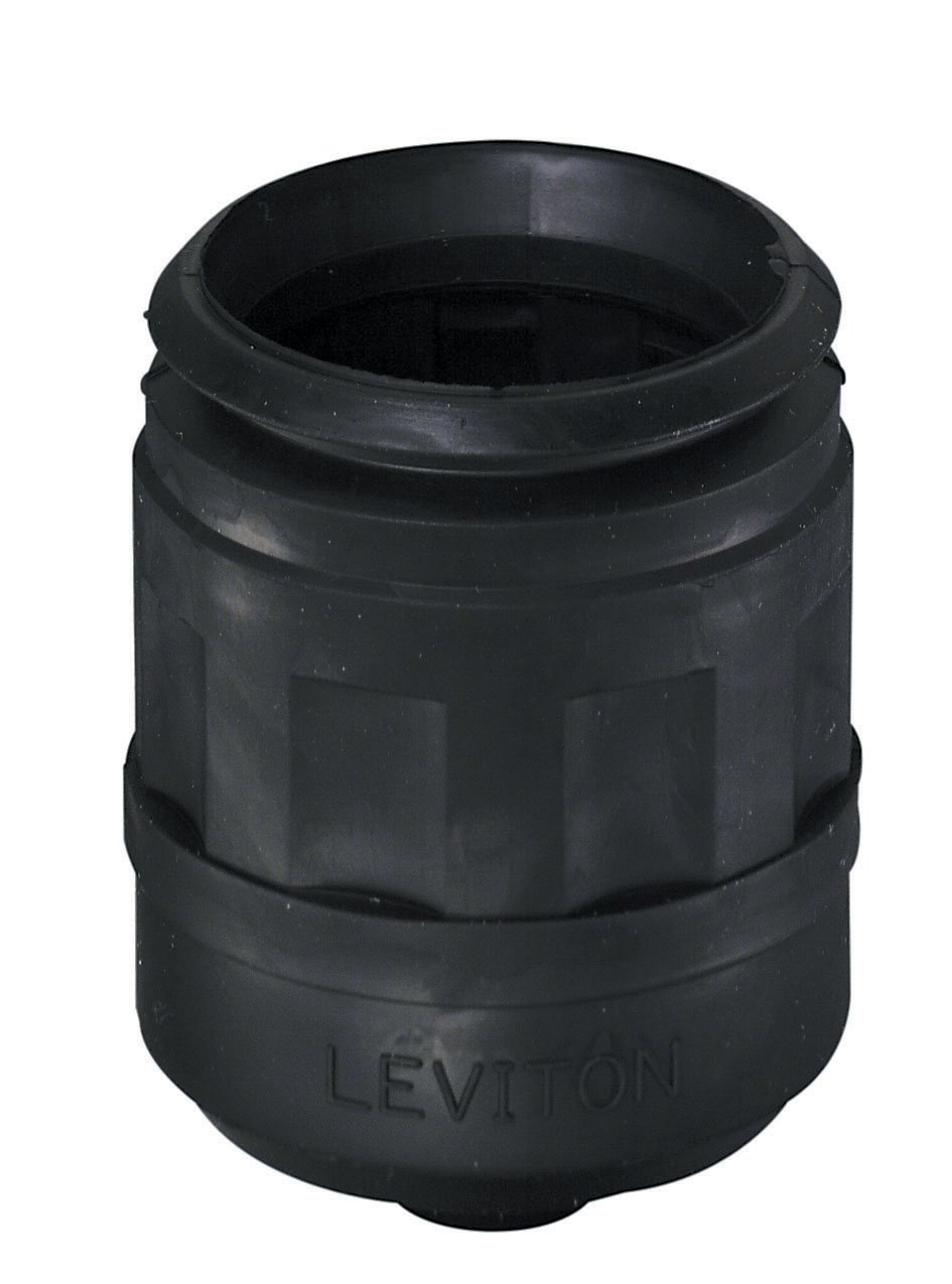Leviton 6017 Boot for Straight / Locking Plug, 15 Amp & 20 Amp, 3, 4 ...