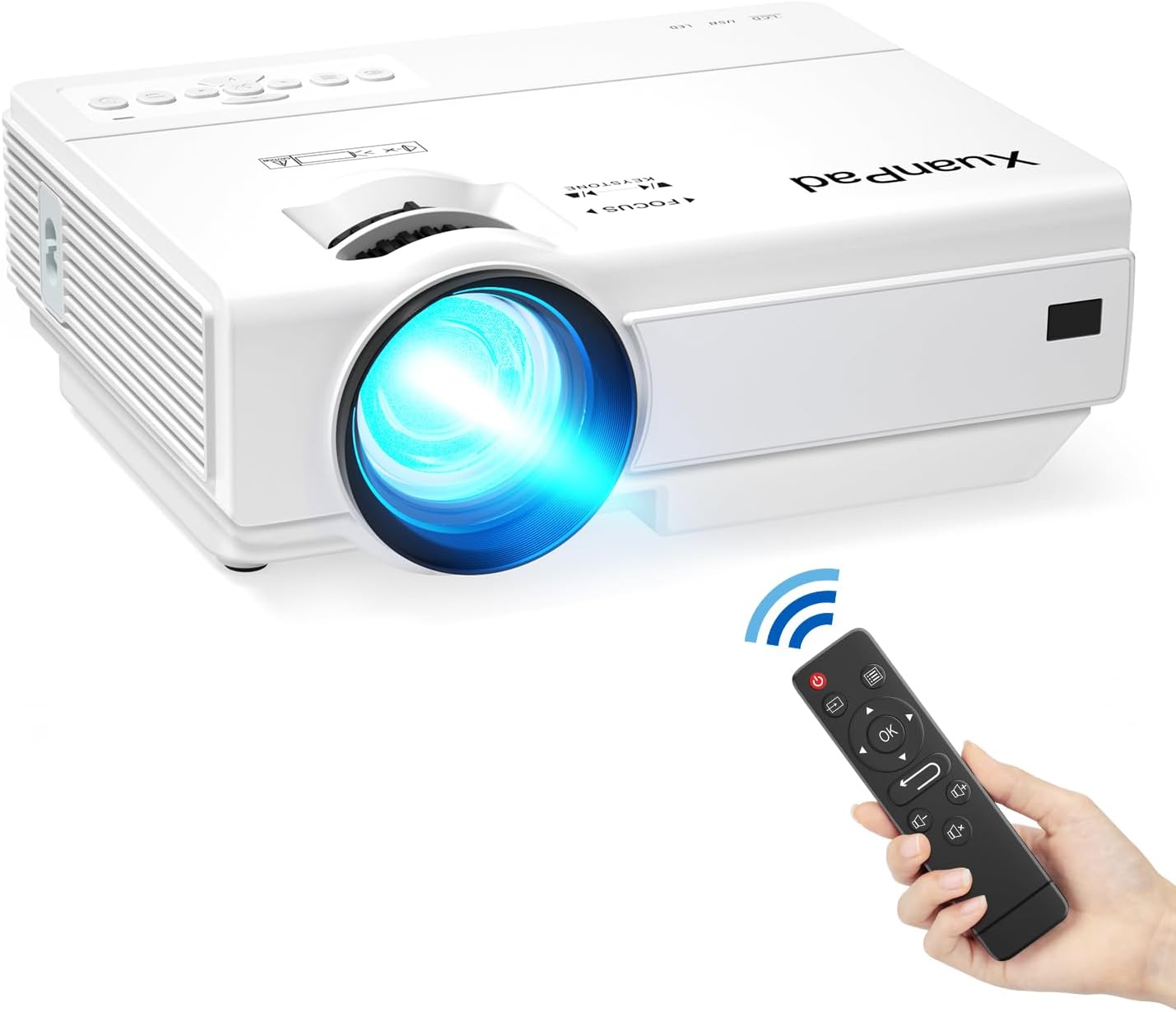 Amazon.com: Mini Projector, YOTON Portable Phone small projector 1080P ...