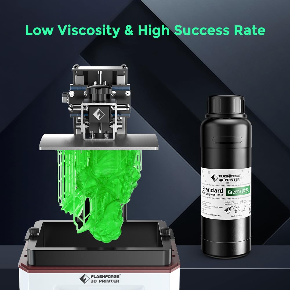 Snapklik.com : FLASHFORGE 3D Printer Resin, Fast Curing Standard 3D ...
